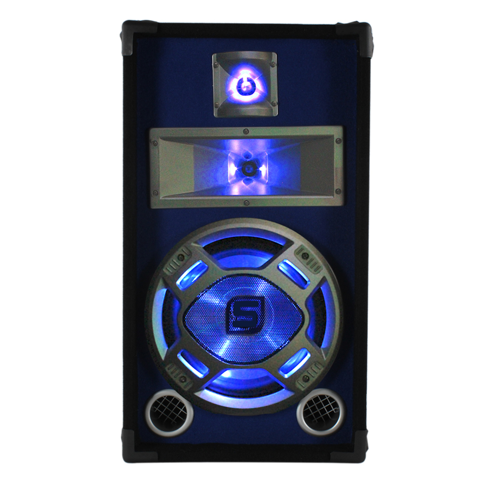 Skytec 10" Passive Bedroom Speaker DJ Disco 400W Sound Reactive Blue ...