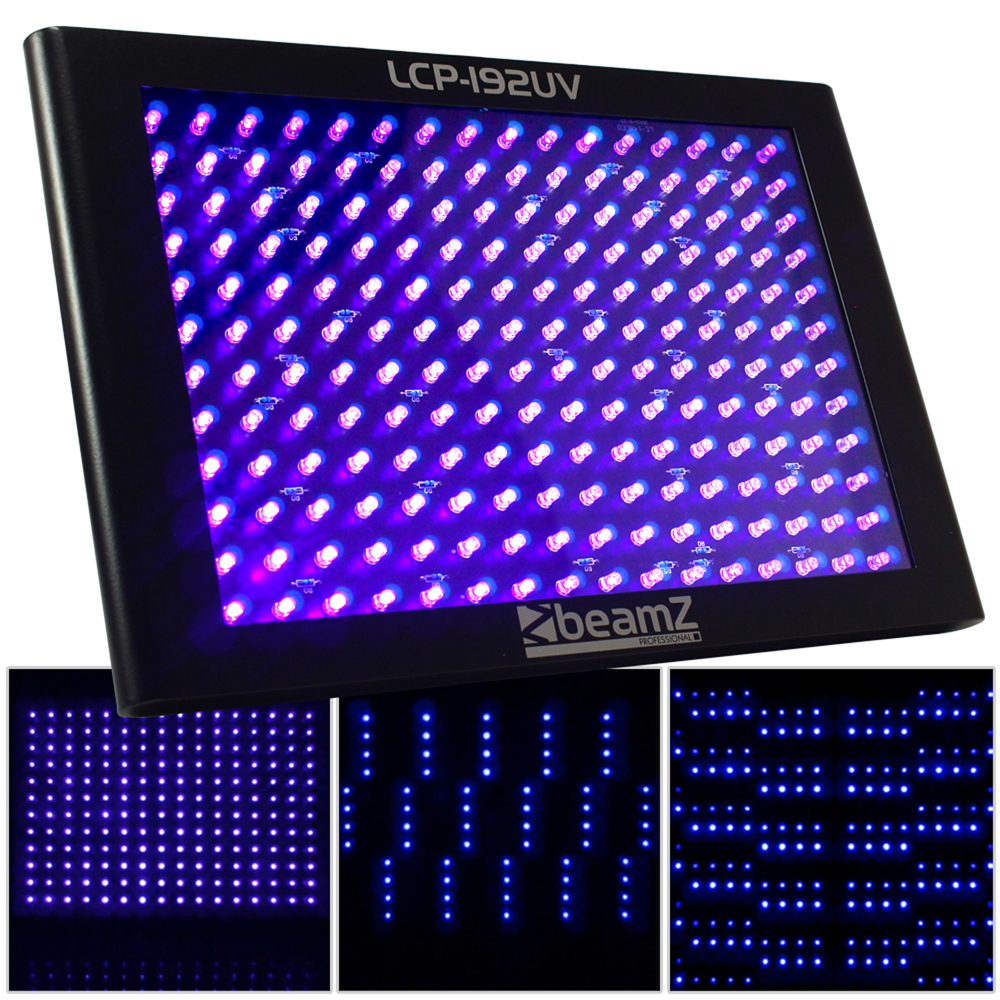 Beamz LED DMX Ultraviolet Panel Light + Beamz S700 Laser Smoke Machine ...