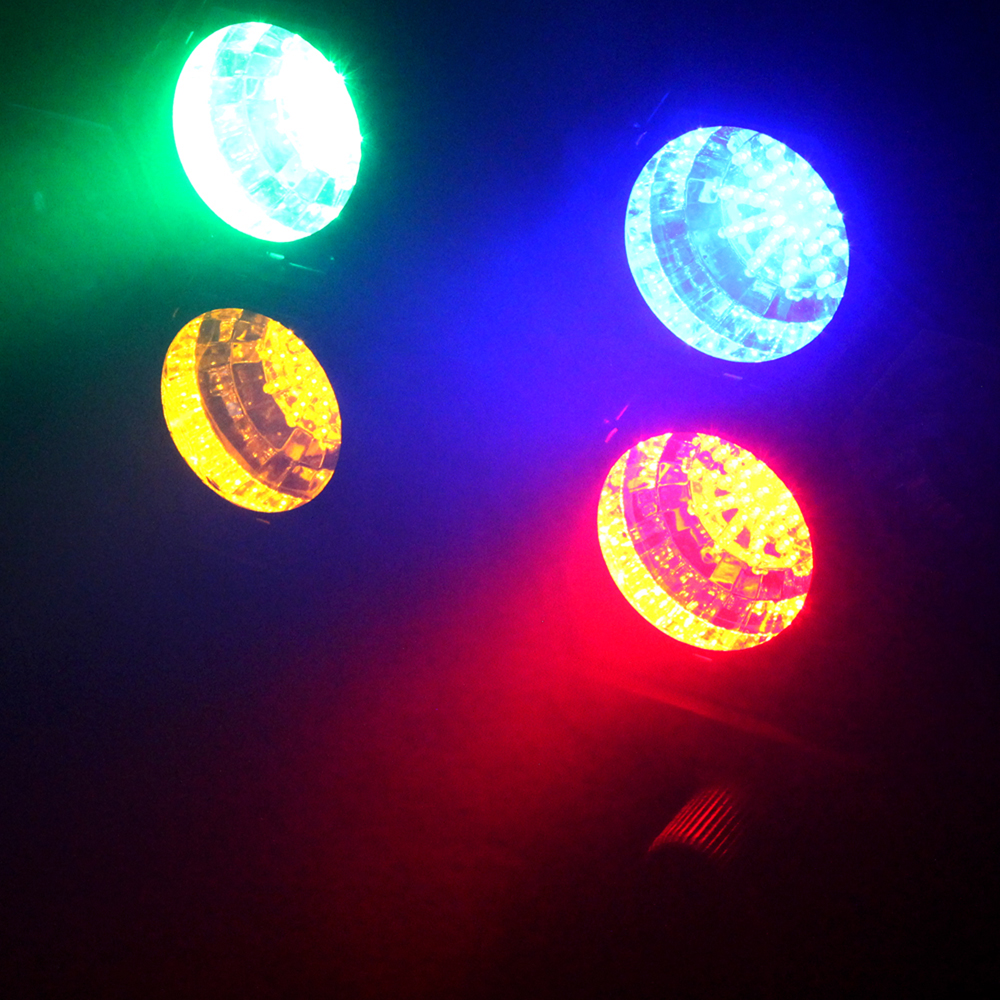 Beamz Linkable LED Light Effect 6 Light Pods Mobile DJ Disco Party ...