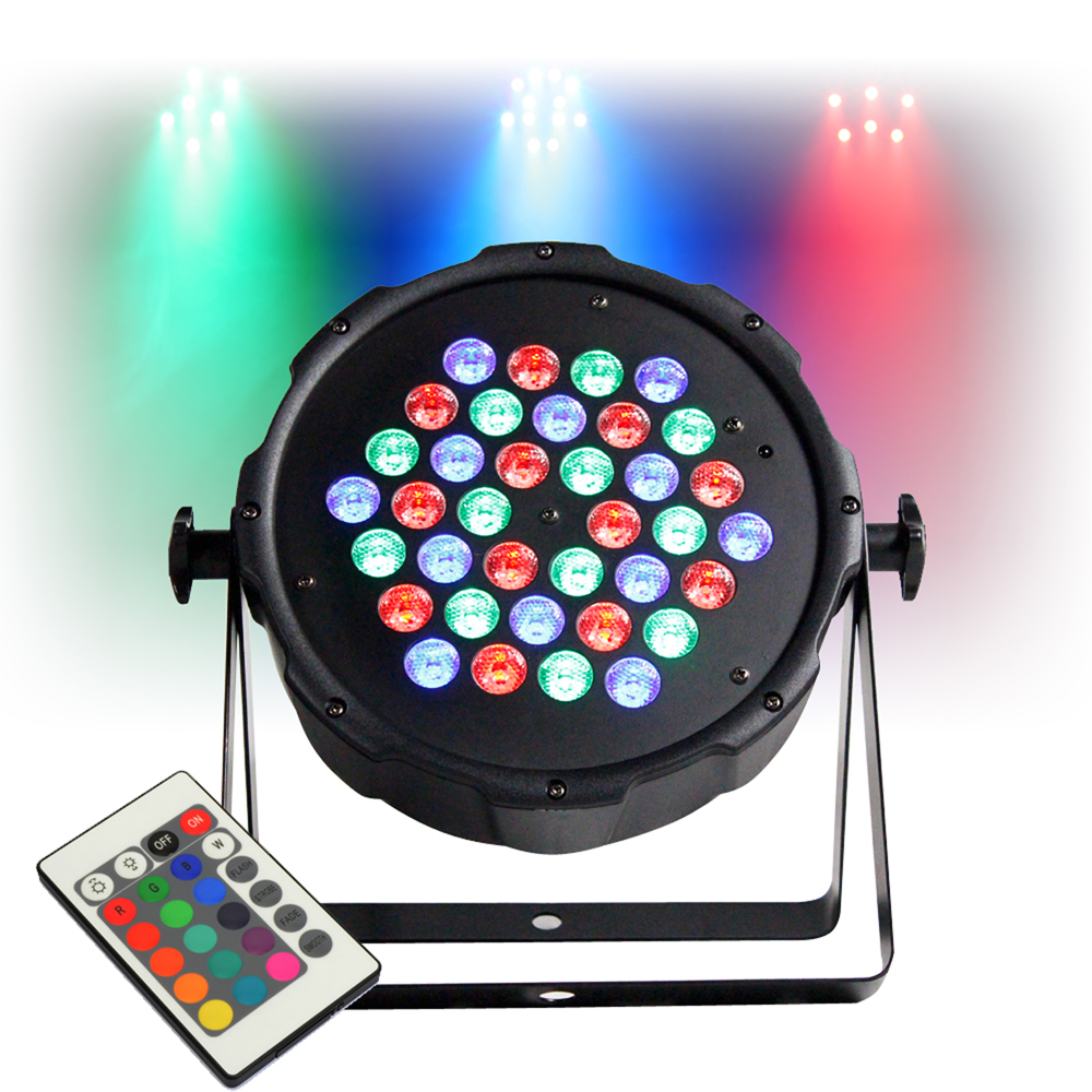 36 LED Uplighter Wall Wash Lighting FLAT PAR RGB DMX Stage Show Events ...