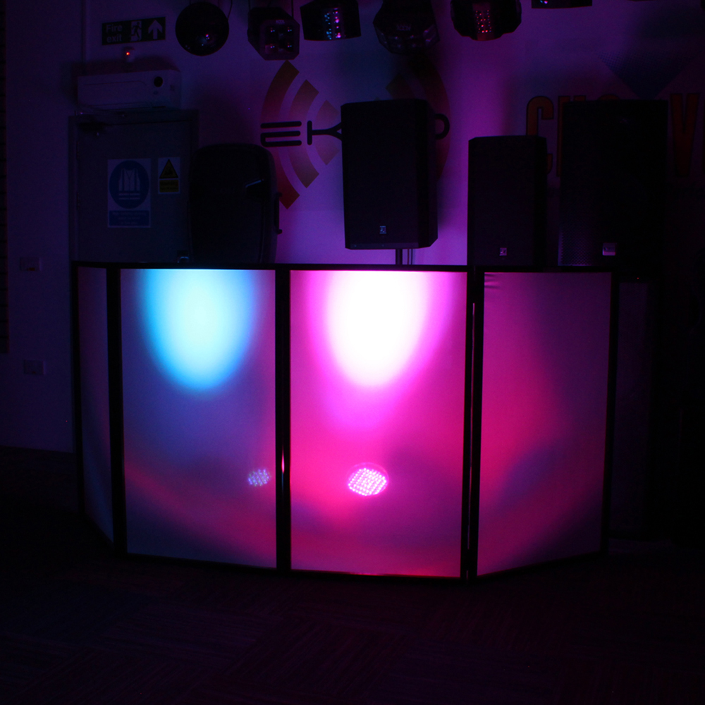 4 Panel Mobile DJ Screen Rig Facade Fabric Screens Foldable Lightweight ...