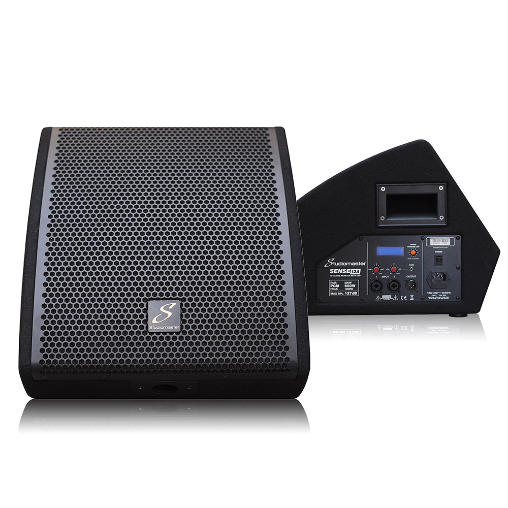 Studiomaster Sense12A Active 12" PA Speakers, Pair
