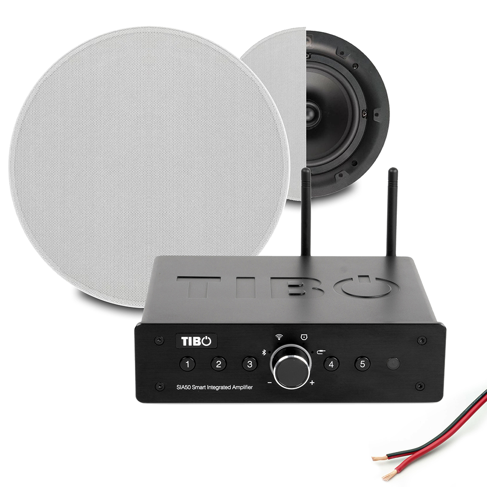 Tibo Smart Audio Systems - 2 x QI65C Ceiling Speaker WiFi & Bluetooth