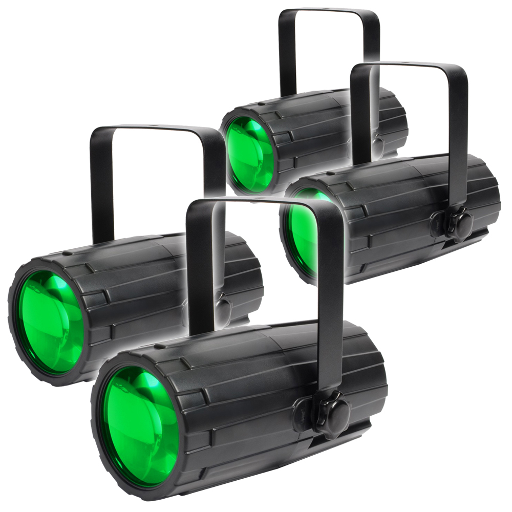 BeamZ Moonflower LED Disco Party Lights, Set of 4