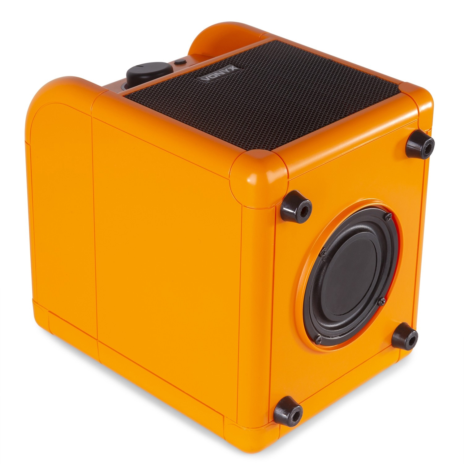 Vonyx SBS50L Kids Karaoke Machine with Lights & Bluetooth, Orange