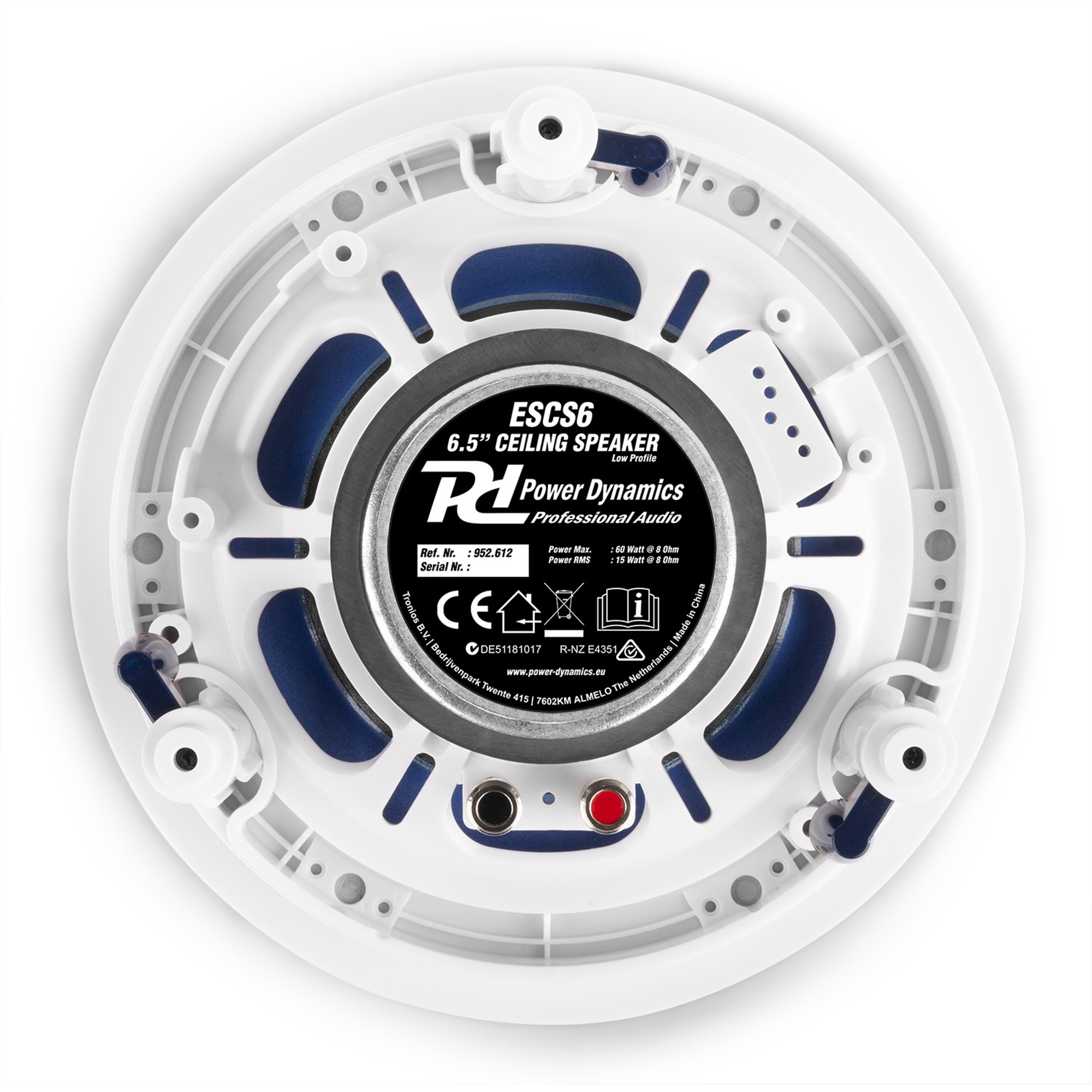 Systemline E50 White Ceiling Mount Bluetooth Speakers - 4 x ESCS6 6.5"