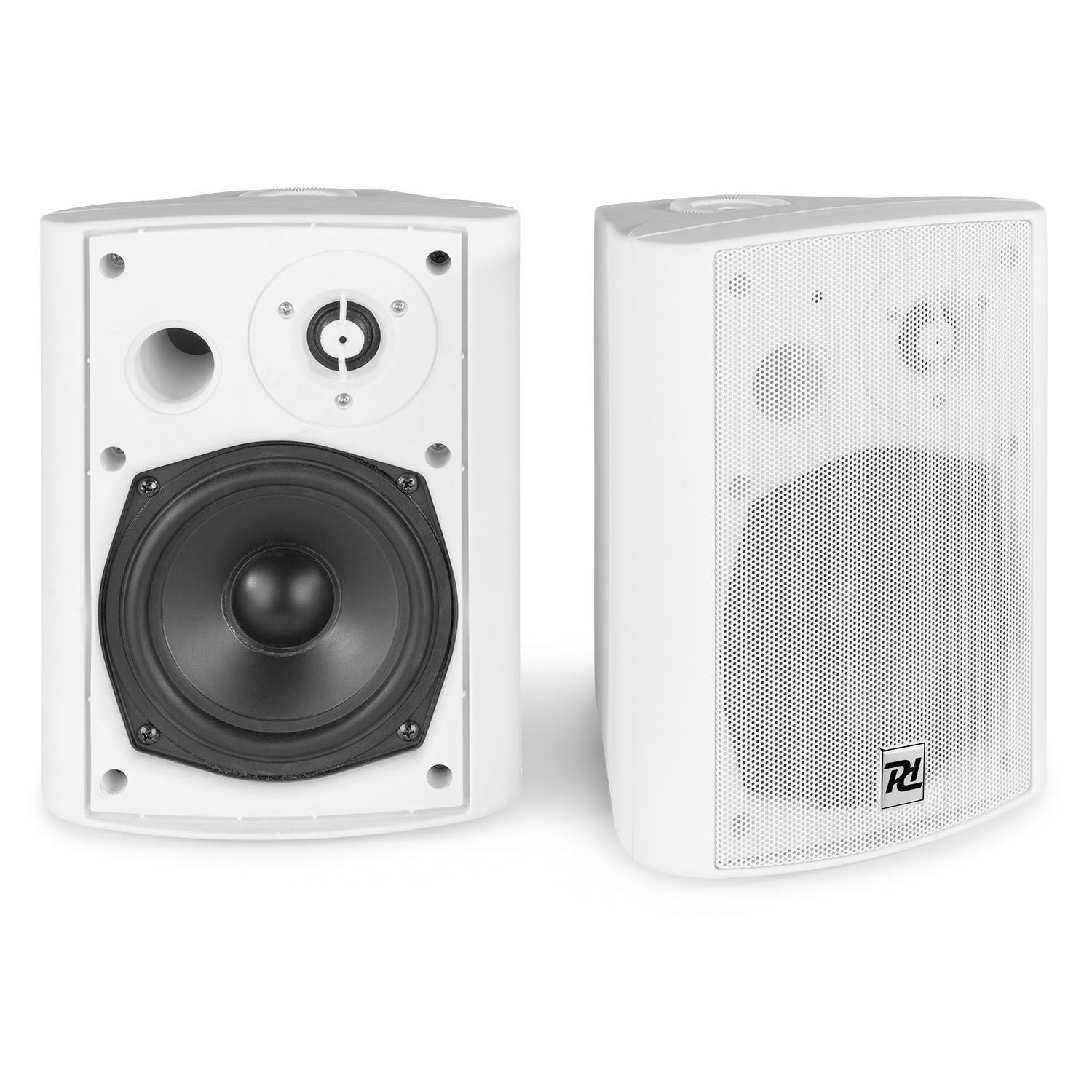 Active Wall Mountable Bluetooth Speaker System - PD DS50AW White - 5.25"