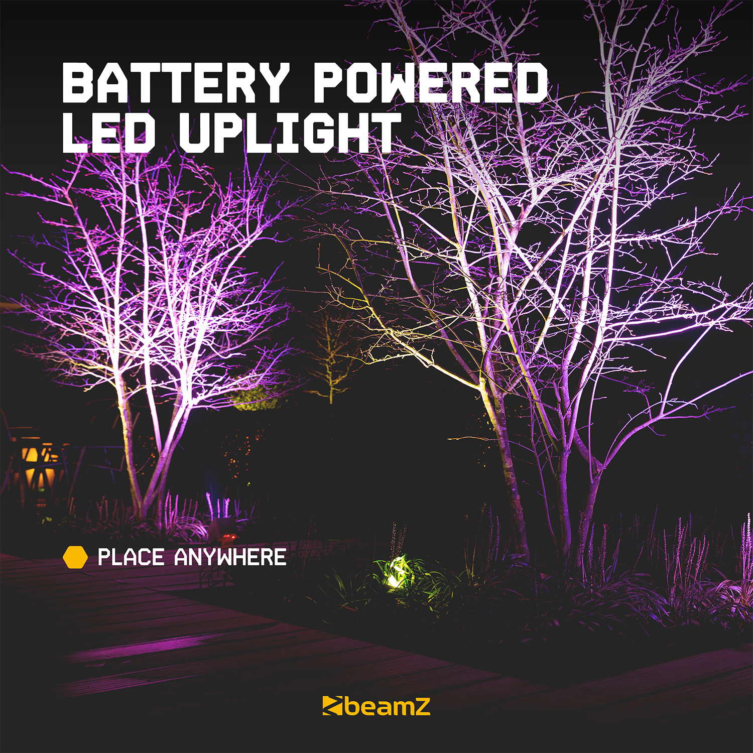 BeamZ BBP90 Wireless Battery Uplighter LED Par Lights - Event Lighting ...