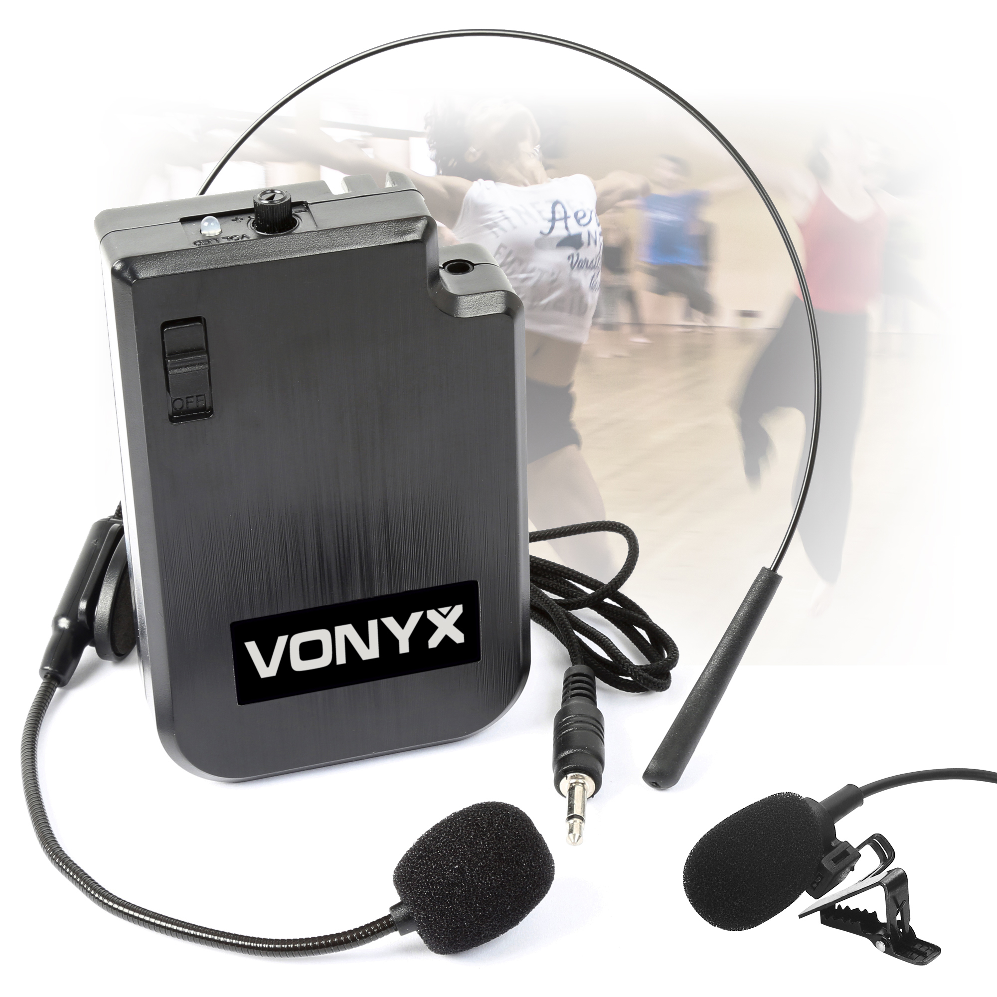 Vonyx VPS10 Bluetooth Portable PA Speaker System & UHF Headset