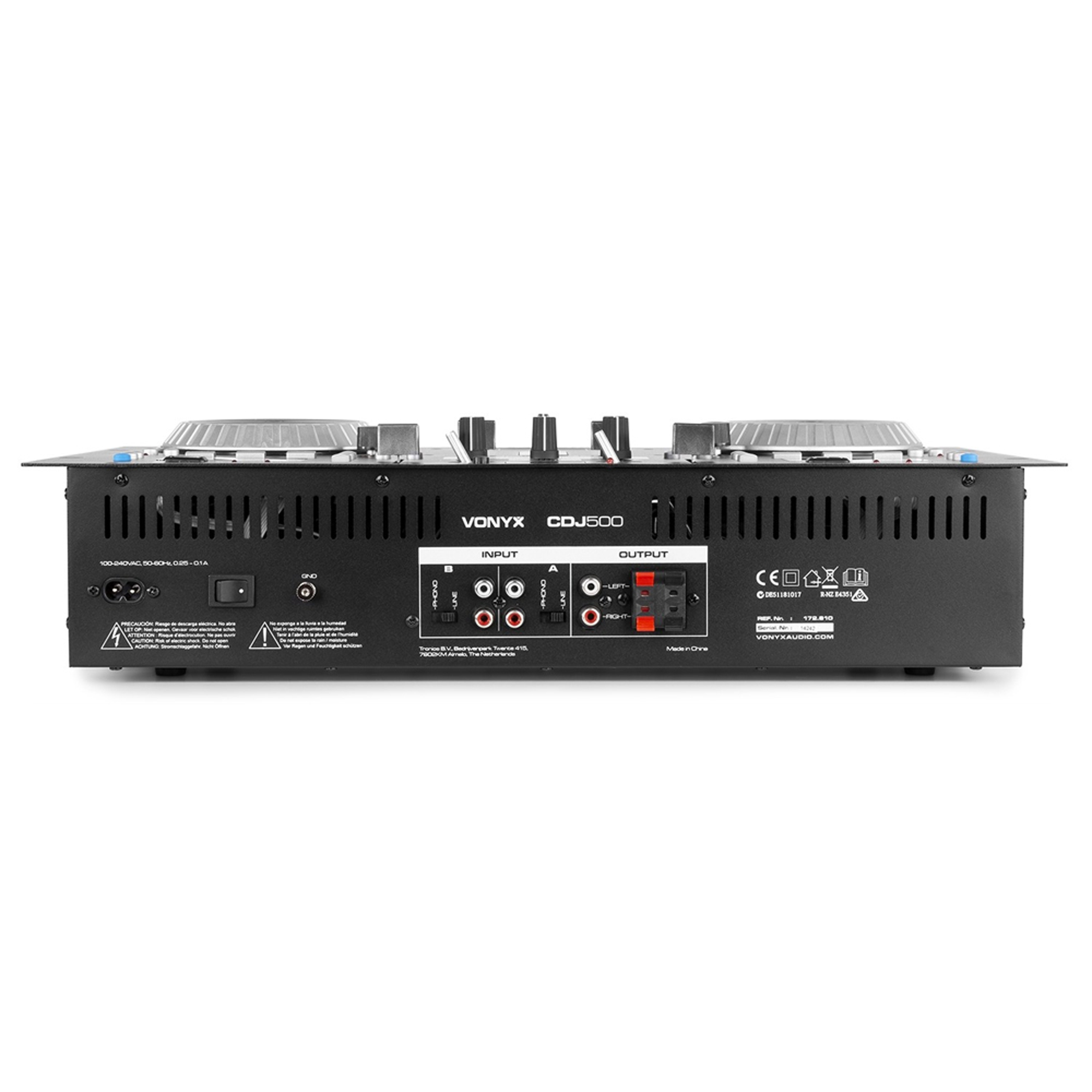 Dual DJ CD Mixer With Built In Amplifier - Vonyx CDJ500