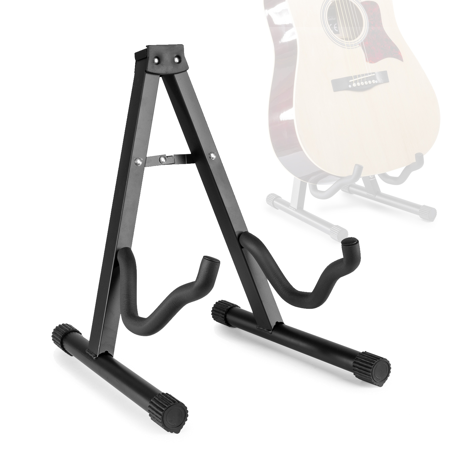 Max Black Electric Acoustic Guitar Package - Amp - Foot Stand - Guitar ...
