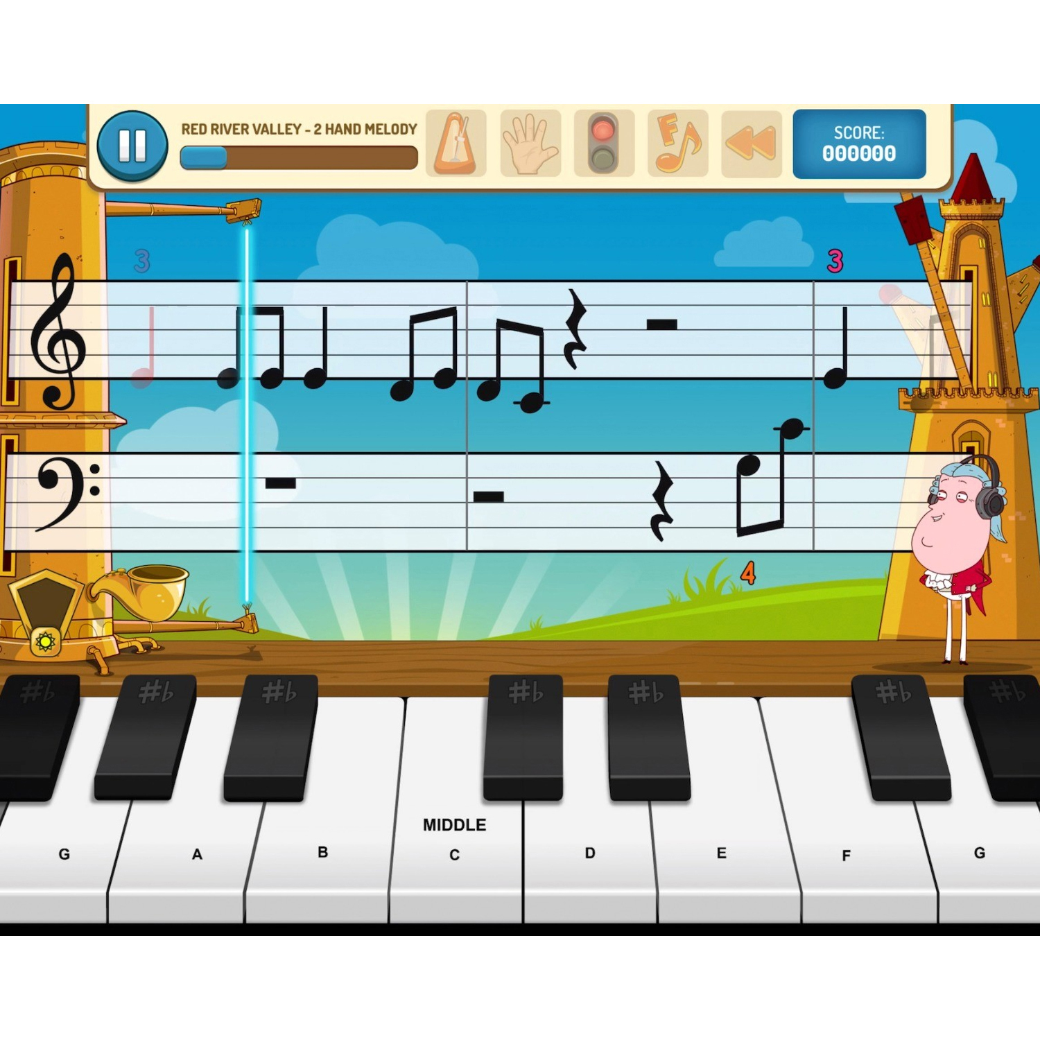 Electronic Childrens Keyboard Kit with 61 Lighted Keys - MAX KB5SET