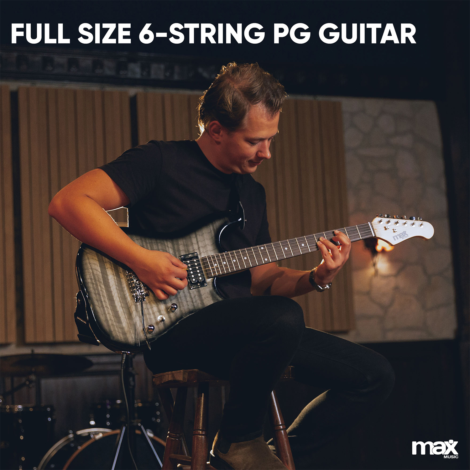 GigKit Full Size Electric Guitar Set with Amplifier & Accessories ...