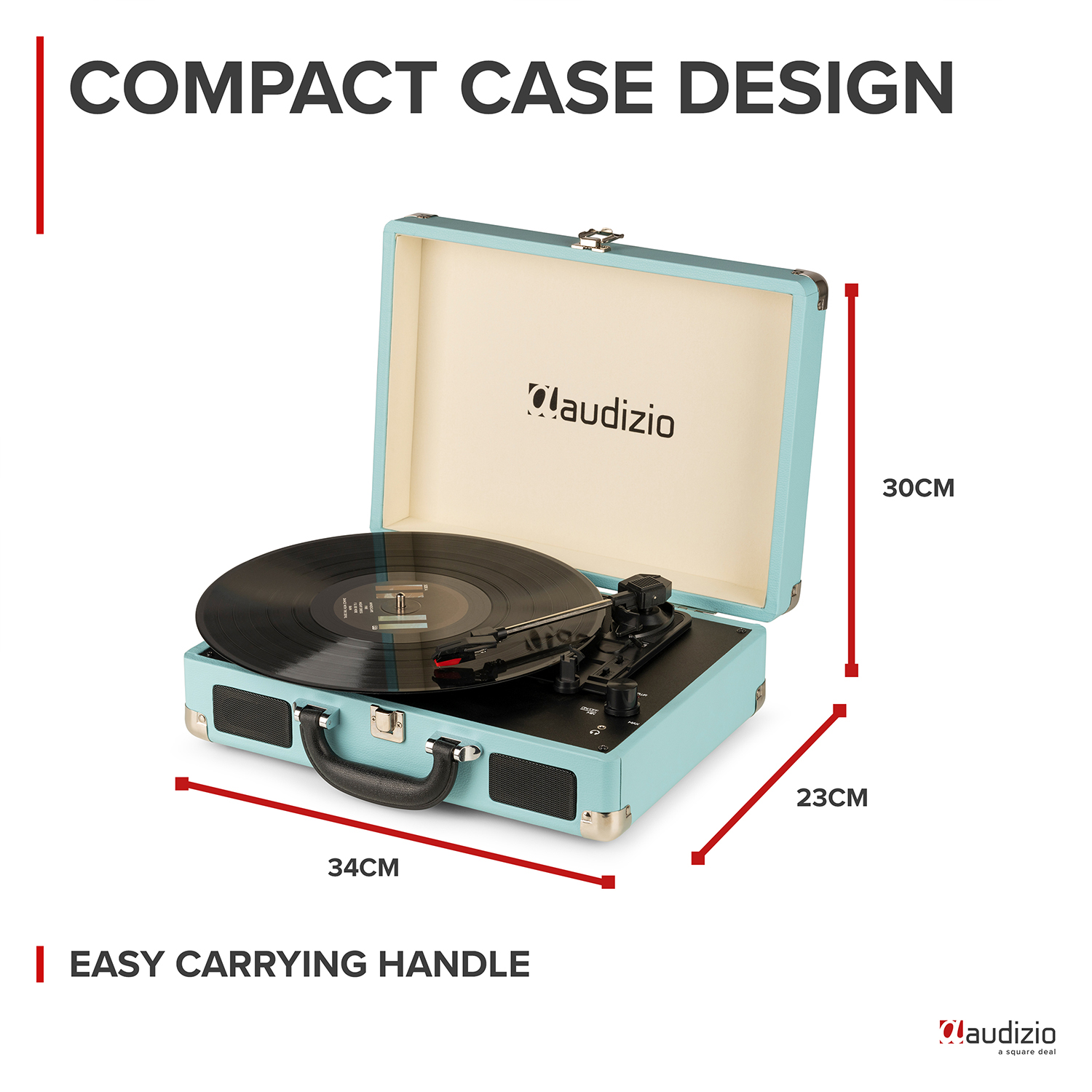 RP114 Briefcase Record Player with Speakers - Transfer Vinyl LP to ...