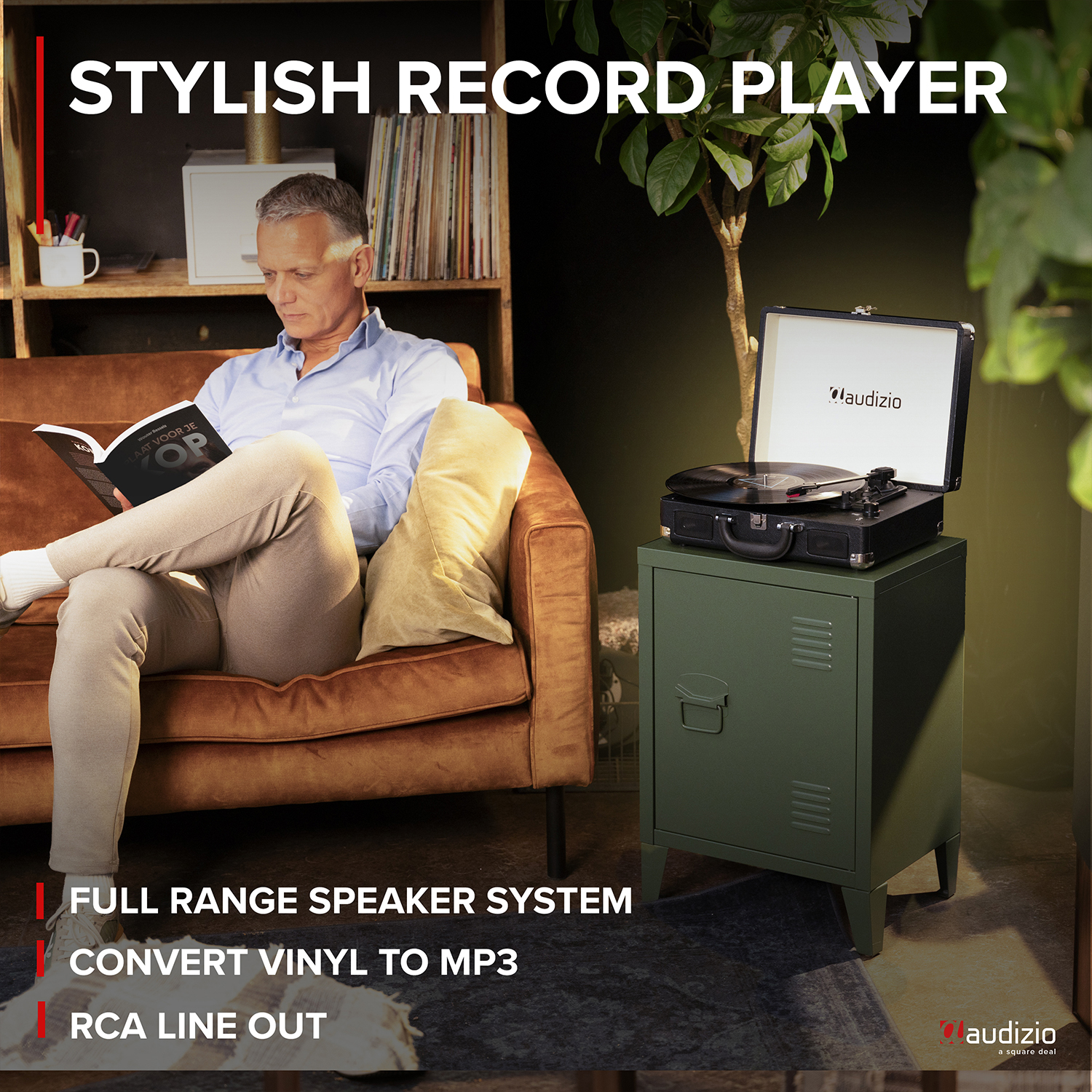 RP114 Briefcase Record Player with Speakers - Transfer Vinyl LP to ...