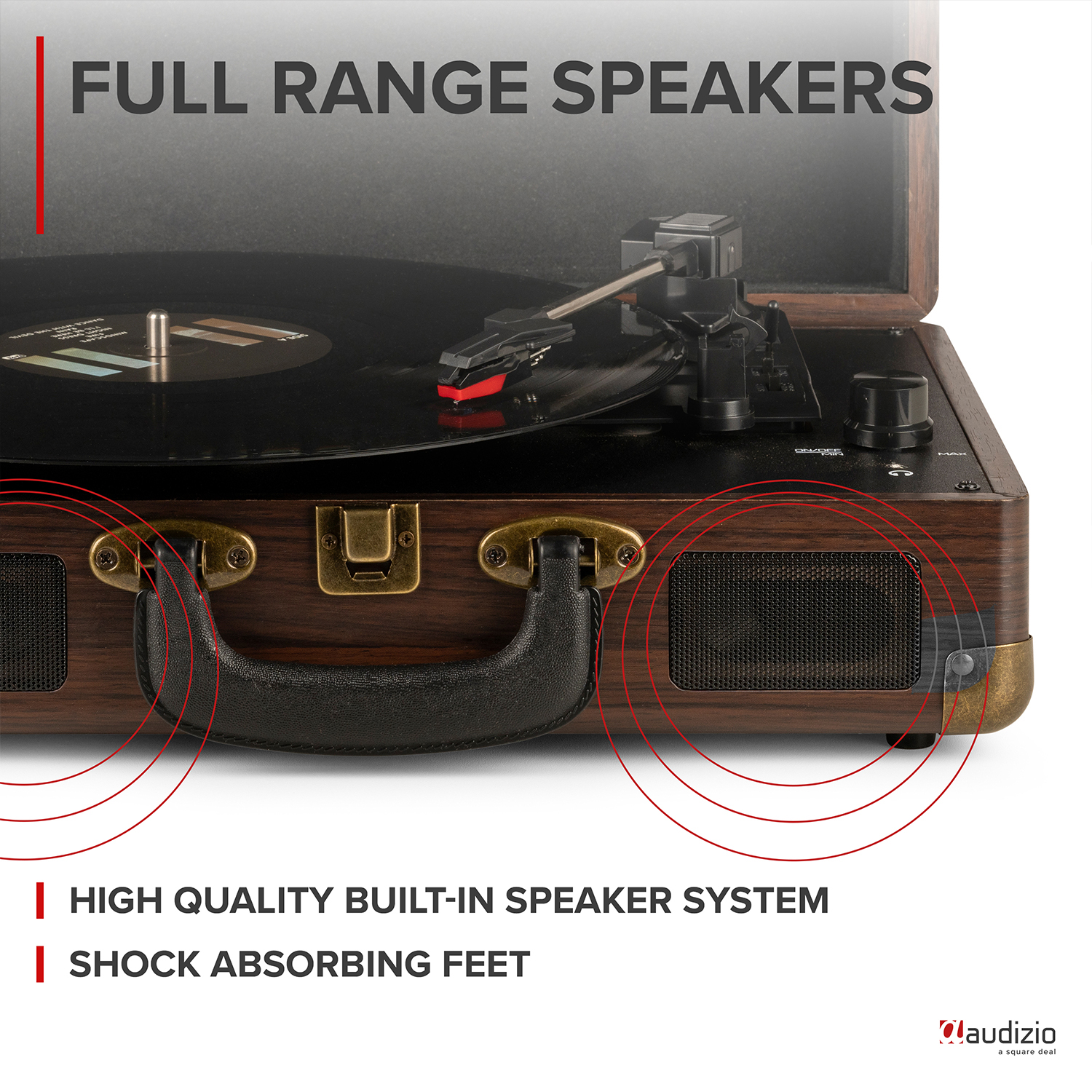 RP114 Briefcase Record Player with Speakers - Transfer Vinyl LP to ...