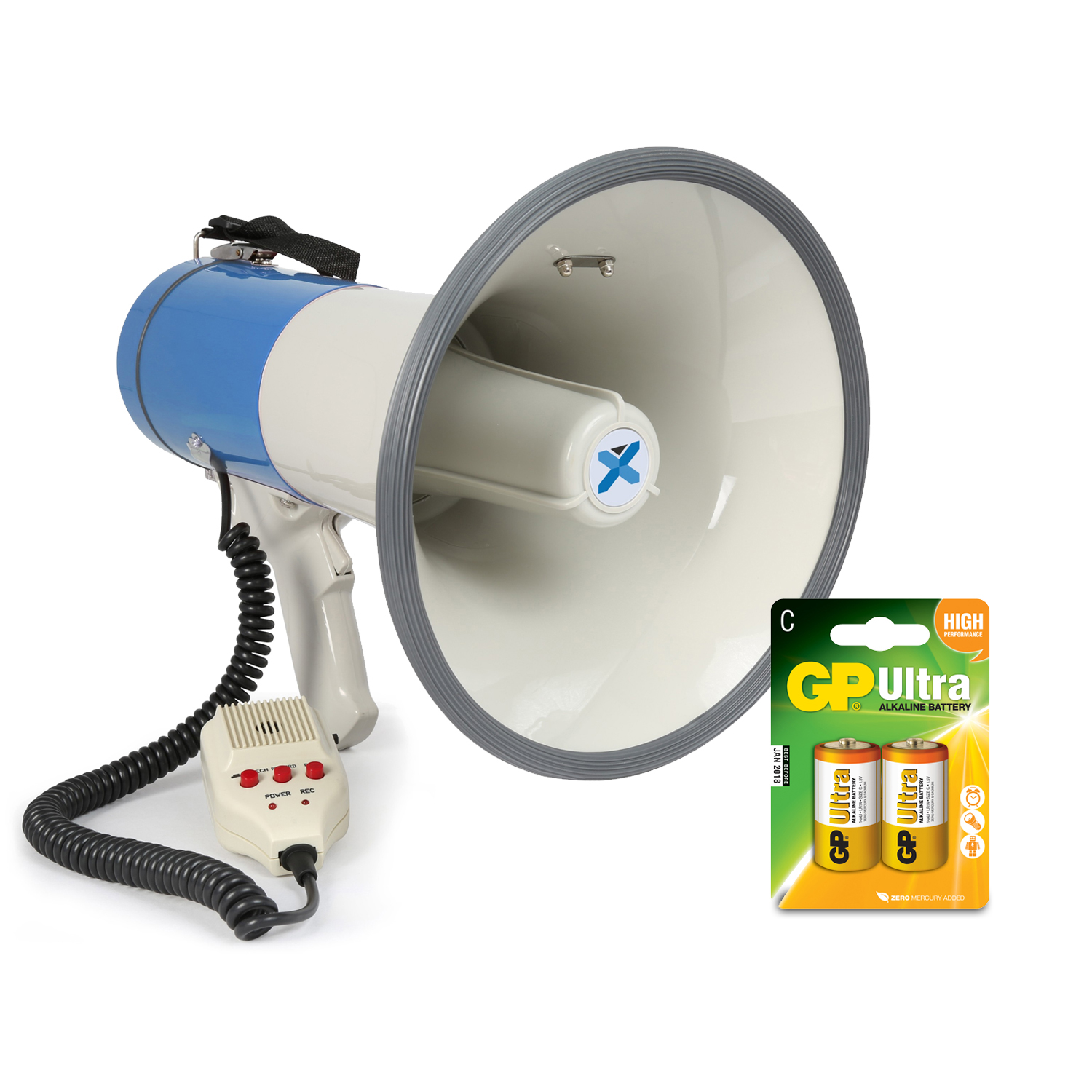Vonyx MEG060 Battery Powered Megaphone with Built-In 60W Amplifier ...