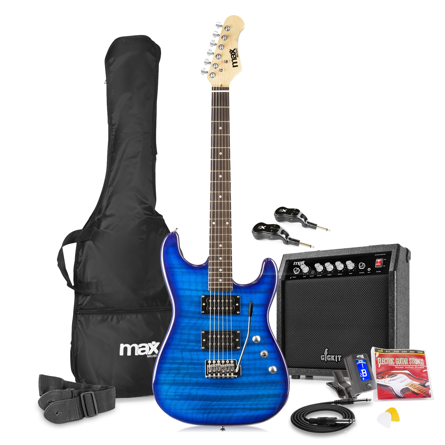 GigKit Full Size Electric Guitar Set with Amplifier & Accessories ...