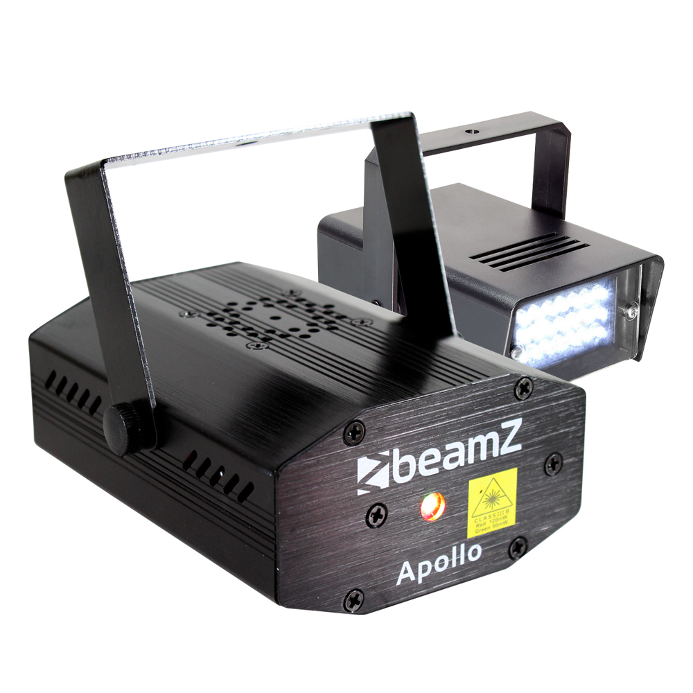 BeamZ LED Strobe Light & BeamZ Red & Green Laser Light