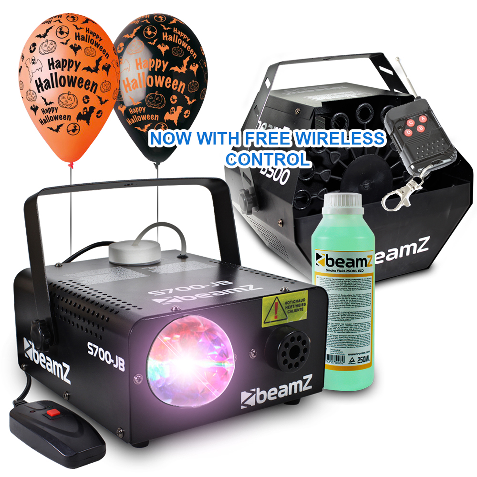 Halloween Party Package with S700JB Smoke Machine, B500 Bubble Machine ...