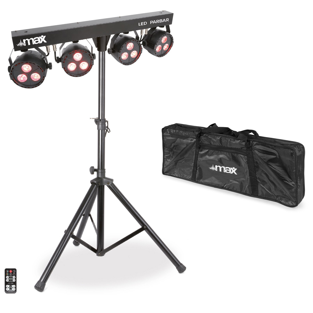 Max ParBar LED Disco Party Lights with Soft Case