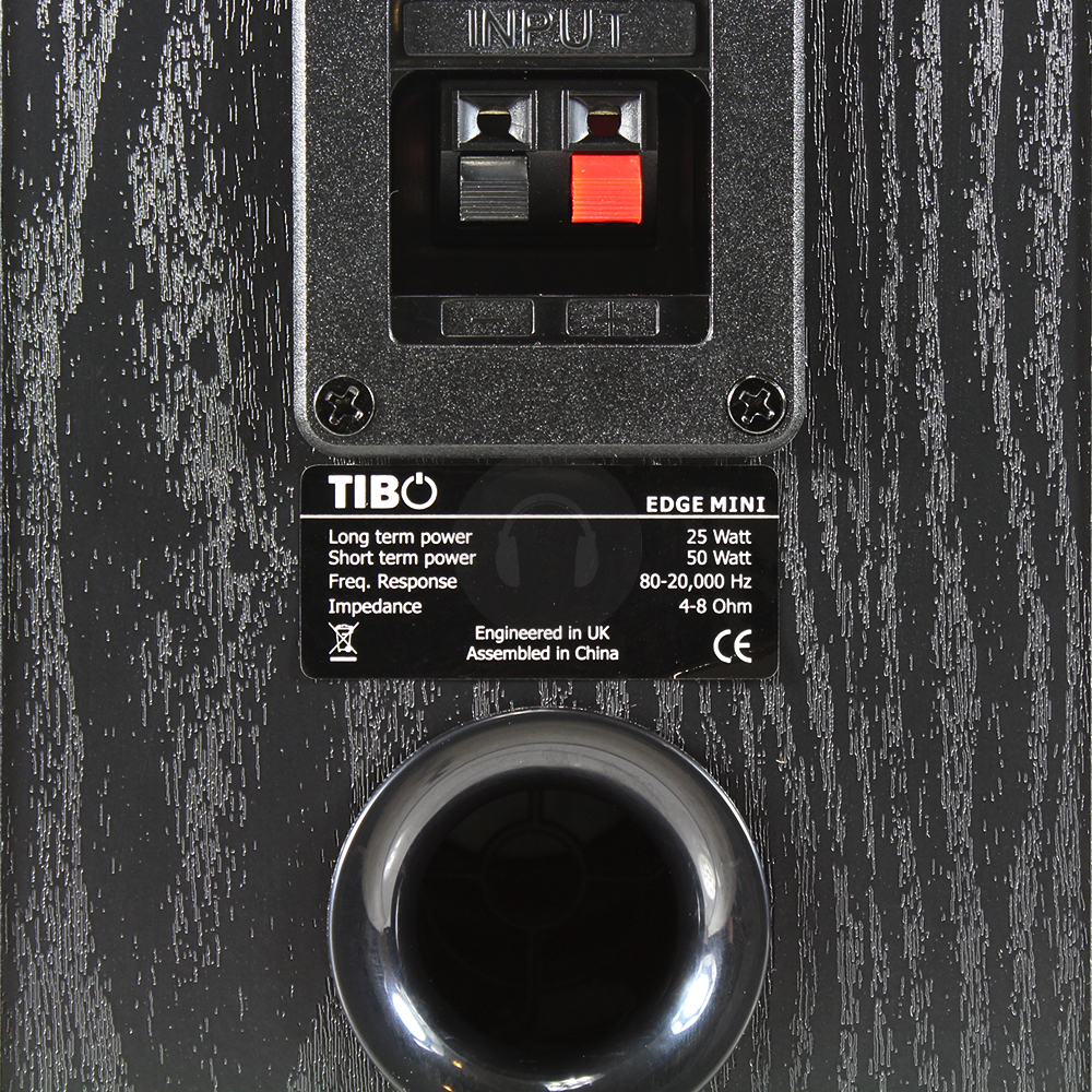 New Tibo EDGE Mini|Pair of Home Hi-Fi Stereo Speakers|Black Bookshelf|4 ...