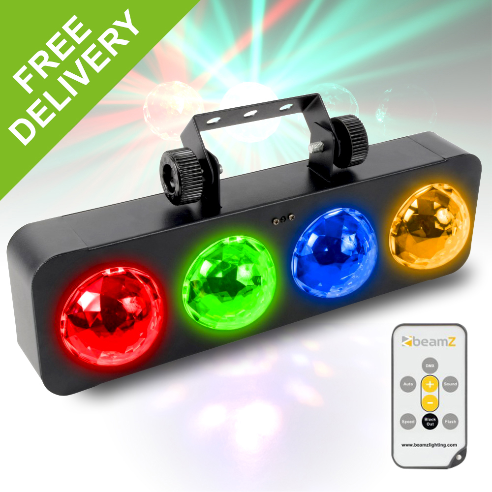 LED Multi-Colour Chaser Light Pods Disco Party Lighting|Beamz DJ Bank ...